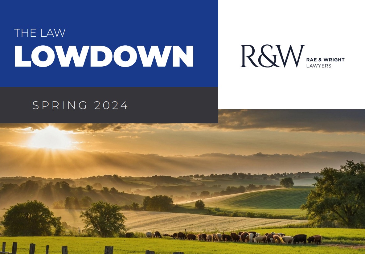 The Law Lowdown – SPRING 2024 - Rae Wright